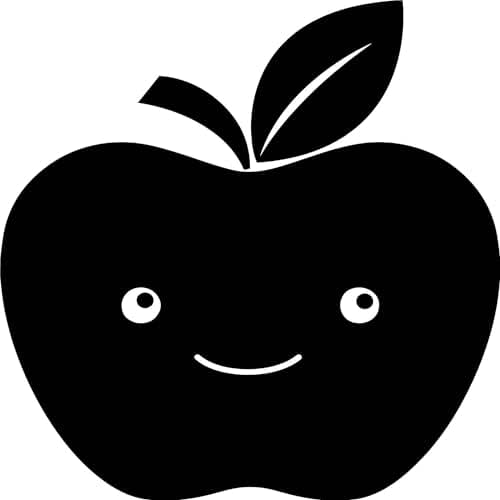 Apple Smiley Face Teacher School Education Vinyl Decal Sticker For Car ...