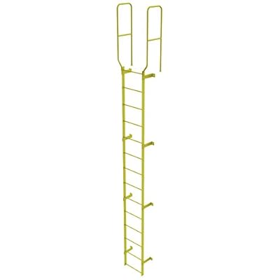 Buy Tri-Arc WLFS0214-Y 14-Rung Walk-Thru Uncaged Fixed Steel Ladder ...