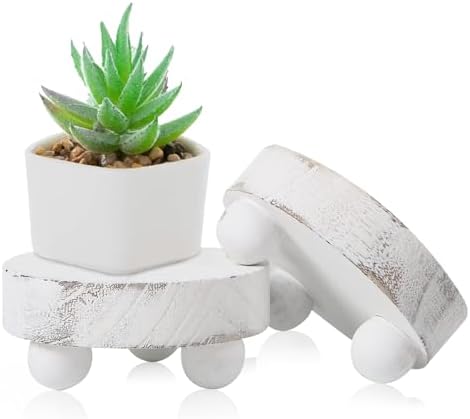 Amazon.com: Chunful Set of 3 Wooden Riser Decorative Wood Pedestal ...