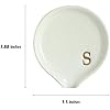 Amazon.com: COLLECTIVE HOME - Ceramic Coffee Spoon Rest, Monogram ...
