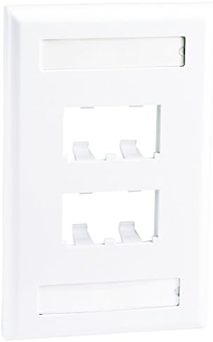Amazon.com: Panduit CFP1WH 1-Port Mini-Com Single-Gang Faceplate ...