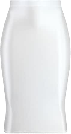 Amazon.co.jp: MJINM 超光沢ロングスカート ドレス ミニスカート ストレッチ レオタードパジャマ 伸縮性 極薄素材 激密着 ...