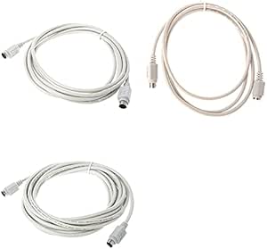 Amazon.com: Connectors PS/2 Keyboard Mouse Male to Female Extension ...