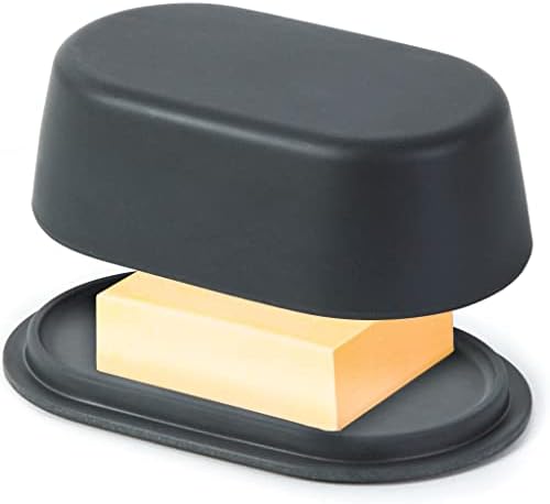 Amazon.com | Bamboo Butter Dish with Lid – Large Butter Holder Made of ...