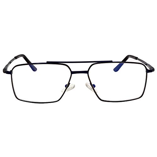 Buy Hrinkar Rectangle Blue Full Rim Metal Latest Stylish Spectacle ...