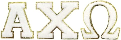 Amazon.com: Alpha Phi Iron-On Greek Letter Chenille Patch Set