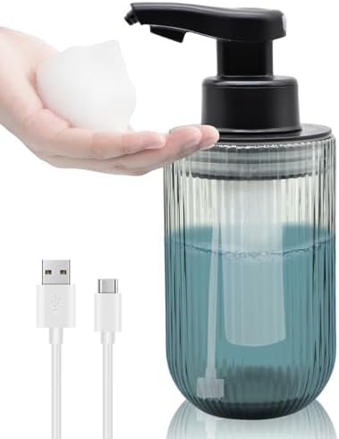 Automatic Touchless Glass Soap Dispenser, Rechargeable Hands Free ...
