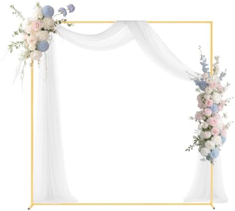 VEVOR Arch Backdrop Stand, 6.6 x 6.6 ft, Stable Structure, Easy ...