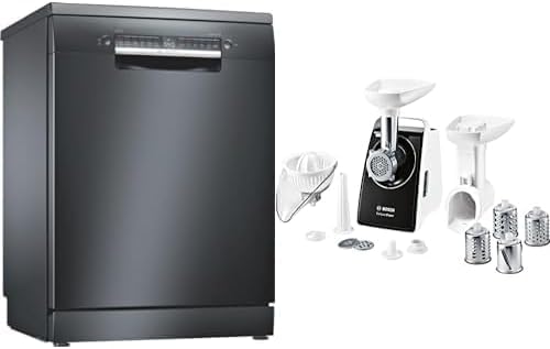 Bosch Bundle - Series 4 SMS4IKC62T Black Dishwasher and mfw3850b black ...