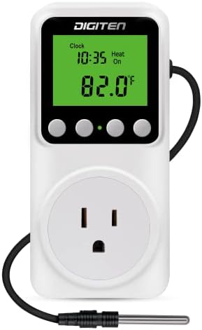 Plug in Thermostat Temperature Controller Electric Digital Thermostat ...