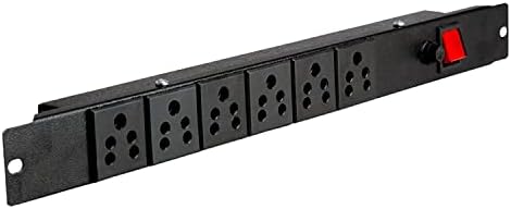 10 Outlet Horizontal 1U Rack Mount PDU Power Strip - Surge Protection ...