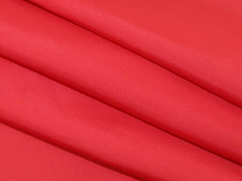 SUPER CART Scarlet Red Premium Anti Static Taffeta Dress Lining Fabric ...