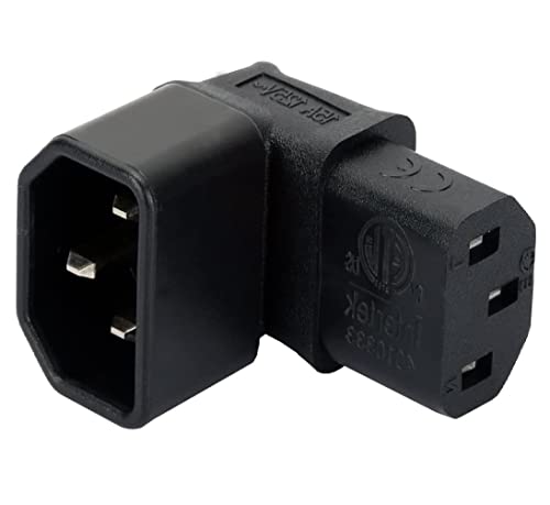 Mosie IEC Male C14 to C13 Right Angled 90 Degree IEC C13 C14Power ...