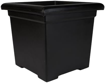 The HC Companies 12.5 Inch Accent Square Planter - Lightweight ...