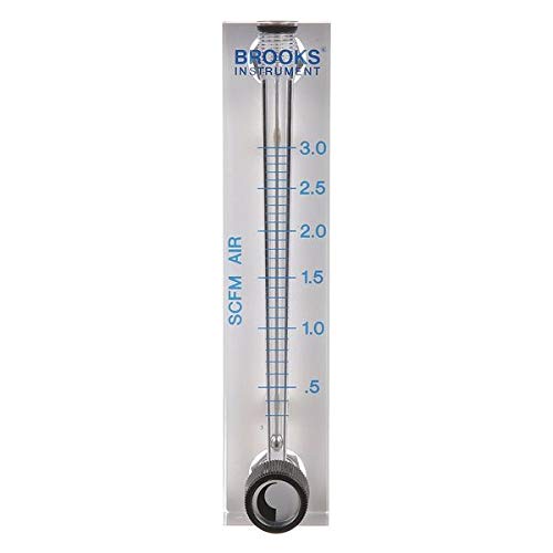 Brooks Instrument Flowmeter 2520A4A37SVVT.3-3 SCFM Air, 3% F.S, 1/8 ...