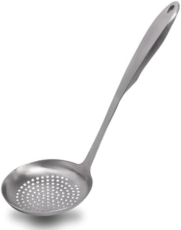 Amazon.com: 2 Pieces Stainless Steel Cooking Colander Skimmer Slotted ...