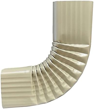 Amazon.com : Gutterworks.com 90 Degree Aluminum Downspout Gutter Elbow ...