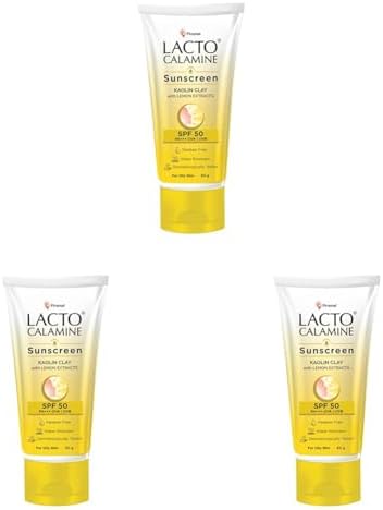 Lacto Calamine Sunscreen SPF 50 | 50g | PA +++ for Oily Skin | UVA-UVB ...