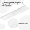 Beeveer 2 Pcs 48 Inch Fluorescent Light Covers Wrap Around Light ...