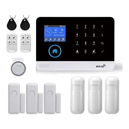 Clicklife - Kit Alarma WiFi gsm Sistema de Seguridad Casa Negocio App Celular (6 Sensores ...