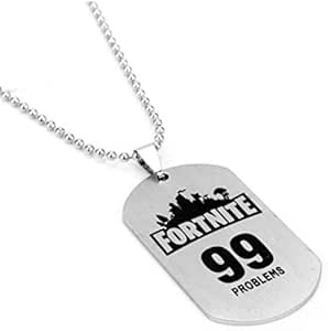 Fortnite Necklace Stainless steel Dog tag pendant Necklace FORTNITE ...