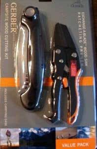Amazon.com : GERBER Campsite Wood Cutting Kit - Saw and Pruner ...