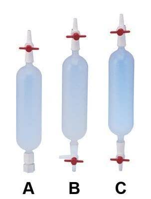 Bel-Art F19953-0000 Gas Sampling Bulb with Stopcock Ends, Polypropylene ...