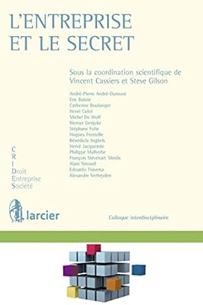 Amazon.com: L'entreprise et le secret: 9782804467791: Cassiers, Vincent ...