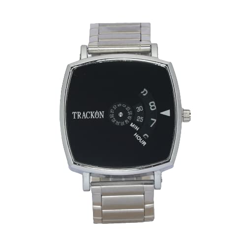 Buy KIEN STAR TRACKON Analog Black Dial Men's Watch Stainless Steel ...