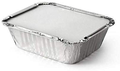 Buy Aluminium Silver Foil Container 250ml | 100 pcs| Food Storage ...