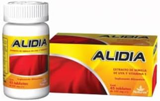 Alidia Extracto de semilla de uva y vitamina E 45 Tabletas : Amazon.com ...