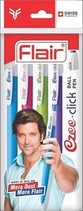 Flair Ezee Click Ball Pen Pack Of 20 (Blue) : Amazon.in: Office Products