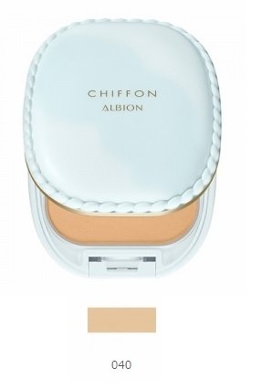 Amazon.com : Albion Snow White Chiffon Foundation 040 with Case, SPF25 ...