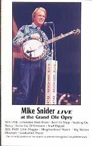 Mike Snider - Mike Snider Live at the Grand Ole Opry - Amazon.com Music
