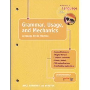 Elements of Language: Grammar, Usage,... book