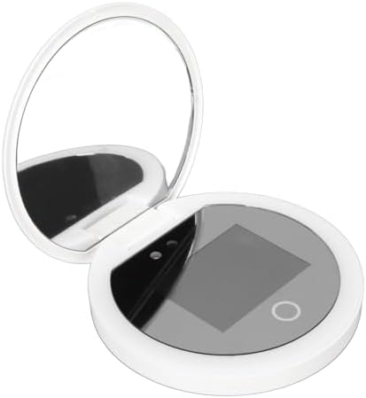 FENCHILIN Travel Compact Mirror with UV Camera for Sunscreen Test, 2X ...