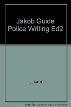 Amazon.co.jp: Jakob Guide Police Writing Ed2 : K, JAKOB: 洋書