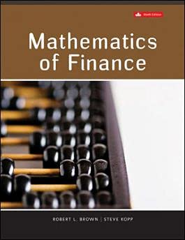 Mathematics Of Finance 9th Edition With Connect + Print Text COMBO ...