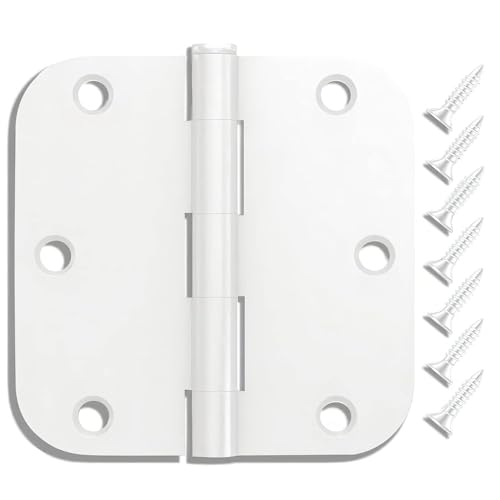 Snapklik.com : 36 Pack Door Hinges Matte White,3.5 Inch Matte White ...