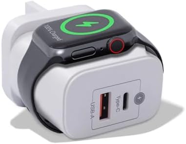 Amazon.com: AC Adapter 3 in 1 Charging Solution - 65W Apple Watch ...