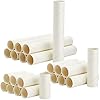 Amazon.com: 24 White Cardboard Tubes for Crafts, Empty Paper Rolls ...