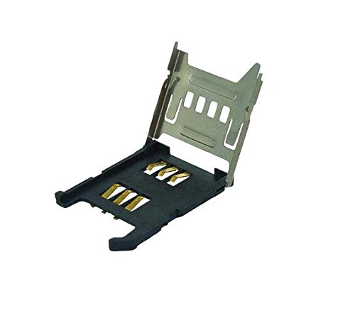 SIM Card Socket Metal Hinge Type 6Pin with Solder Termination : Amazon ...