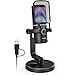 SINWE Gaming Microphone with Noise Cancelation & Gain Control- USB PC ...