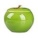 Amazon.com: Kichvoe Ceramic Apple Shape Container, Green Apple Cookie ...