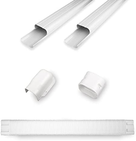 Amazon.com: LyPrem 8.8Ft Mini Split Line Set Cover 6.3" PVC Line Cover ...