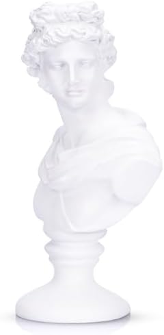 Amazon.com: LCCCK 6" H White Apollo Bust Statue Home Decor, Classic ...