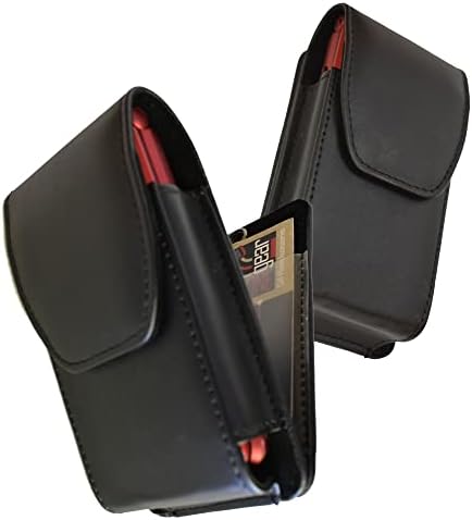Amazon.com: Black Leather Wallet Case with Credit Card Slots Compatible ...