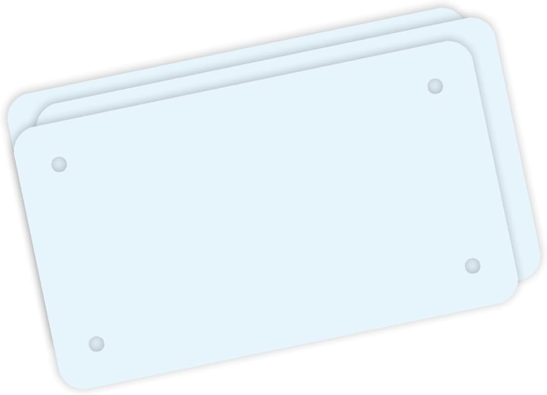 Amazon.com: Simplee Signage 7"X4" Blank Motorcycle License Plate for ...