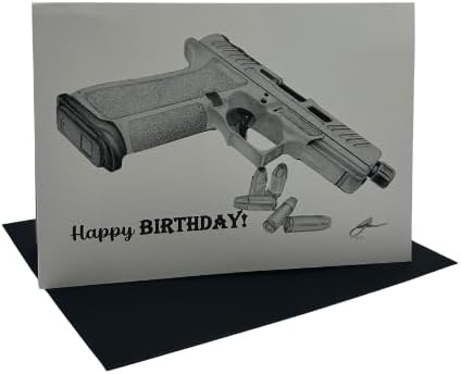 Amazon.com: Happy Birthday Greeting Card 5"x7" blank inside, white ...
