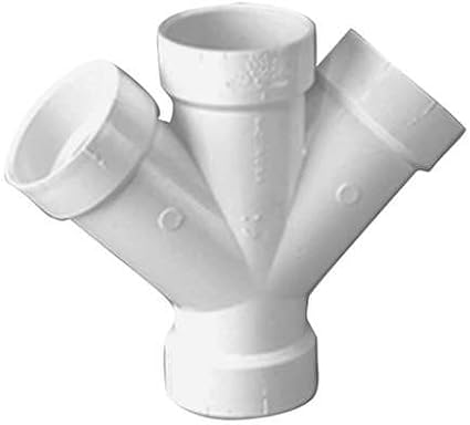 Amazon.com: 4" x 4" x 2" x 2" Hub PVC DWV Double Reducing Wye ...